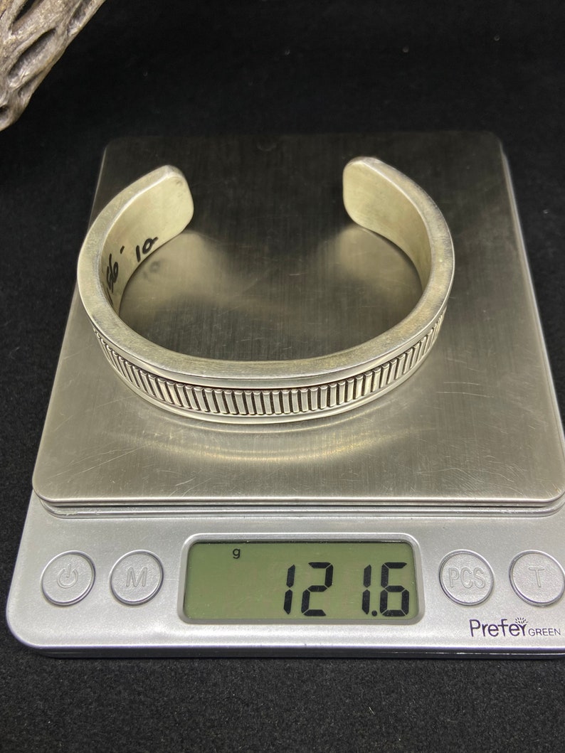Handmade Native American Navajo Plain Sterling Silver Cuff - Etsy