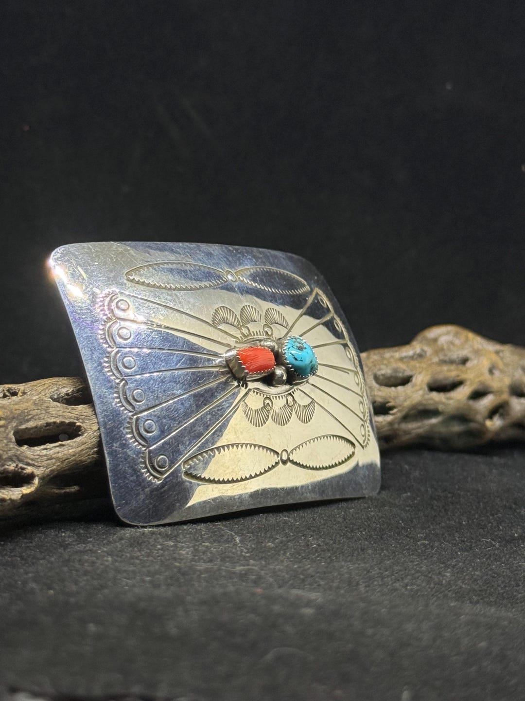 Handmade Native American Navajo Kingman Turquoise & Ox Blood Coral ...