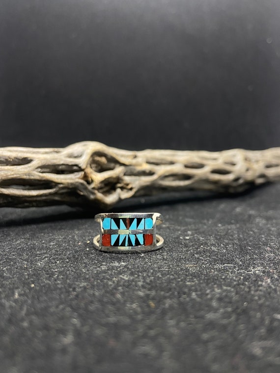 Handmade Native American Zuni Inlay Multicolor / Multi Stone | Etsy
