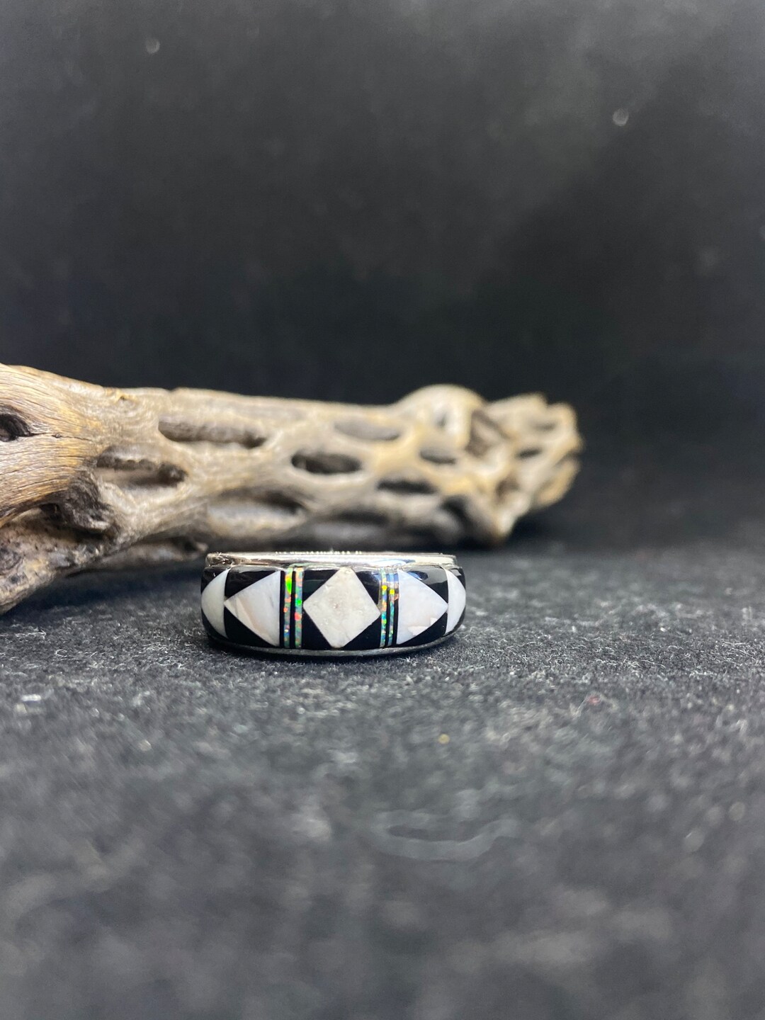Handmade Native American Navajo Inlay White Buffalo Turquoise, White ...