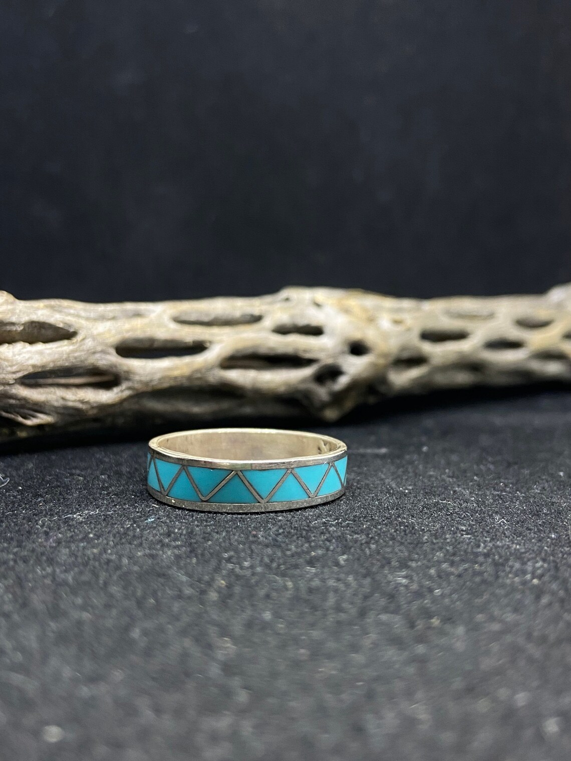 Handmade Native American Zuni Inlay Sleeping Beauty Turquoise - Etsy