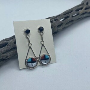 Handmade Native American Zuni Sun God Multi Colored Sterling | Etsy