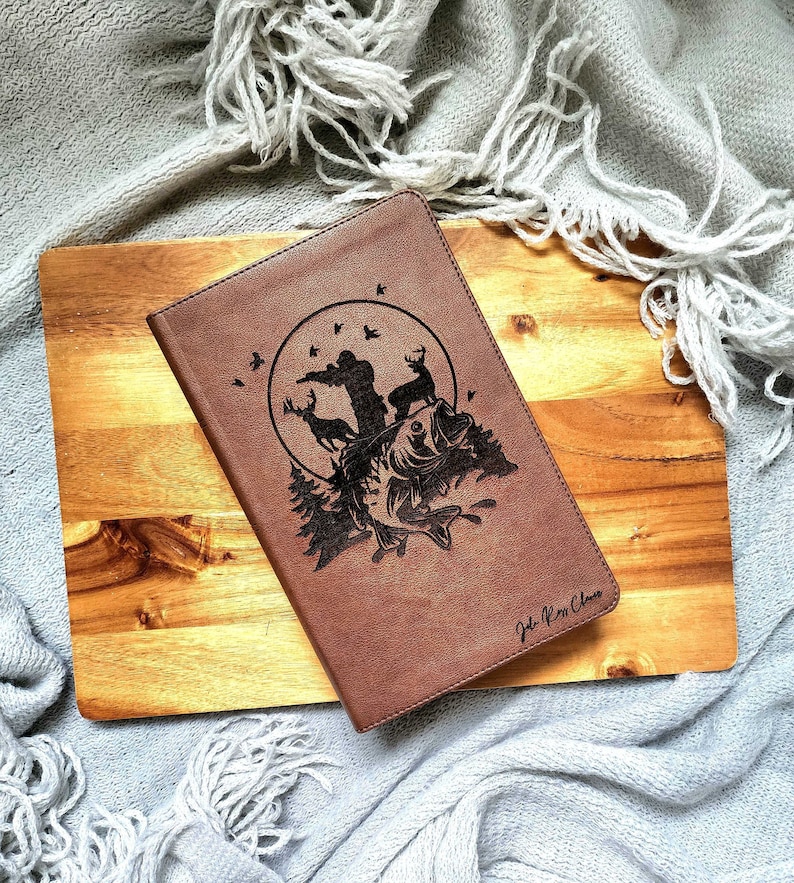 Hunter Fisher Leather Bible | Personalized Leather Bible | Engraved ...