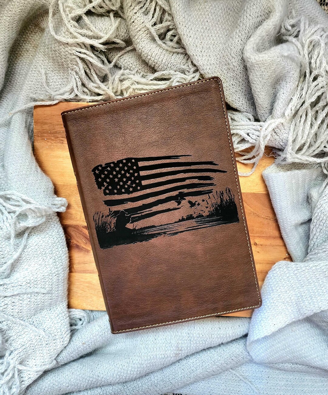 American Hunter Leather Bible | Personalized Leather Bible | Engraved ...