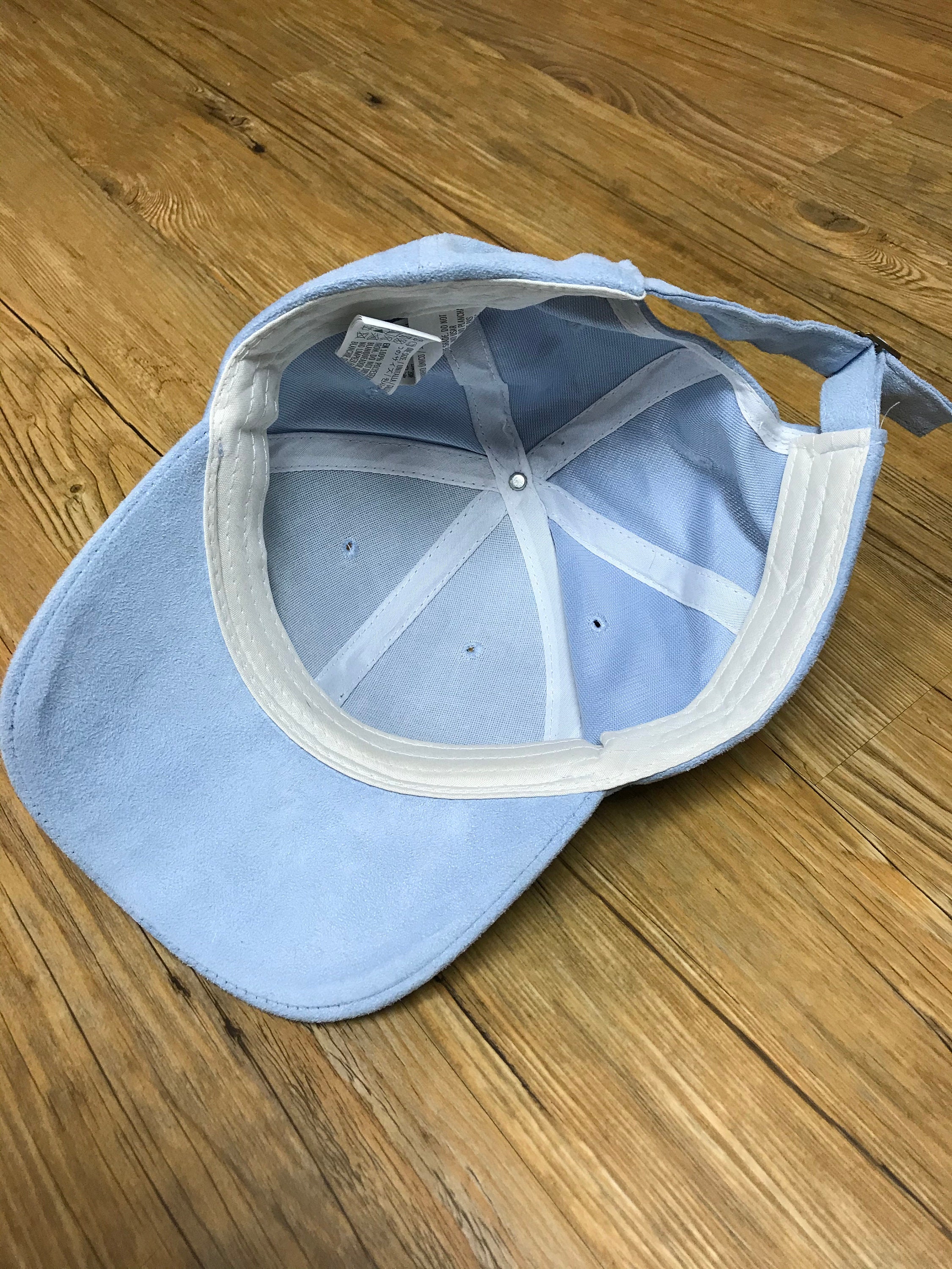 Baby Blue Suede Baseball Cap/ Kylie Jenner Style Hat - Etsy.de