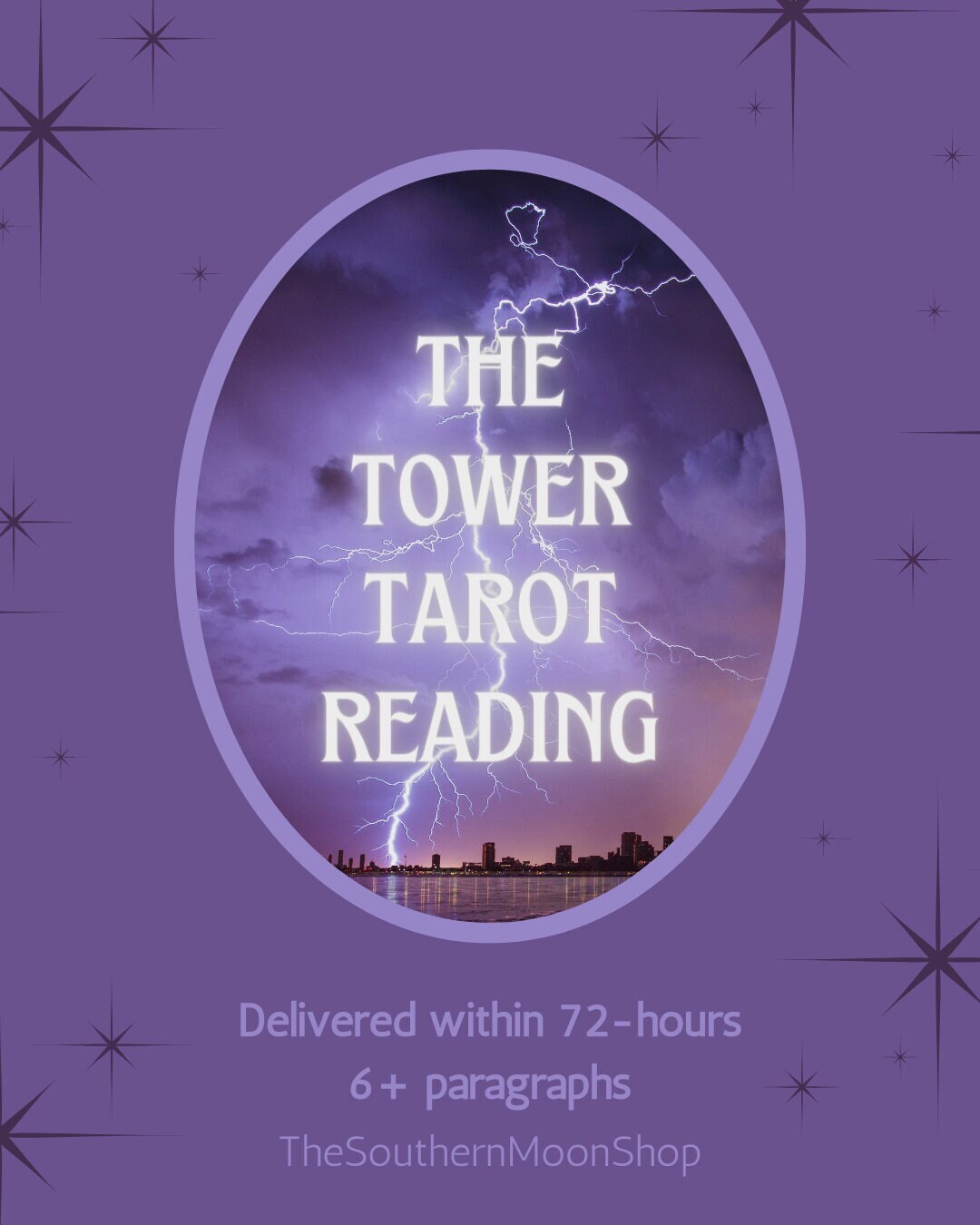Delivered Within 72-hours - the Tower Tarot Reading - Etsy