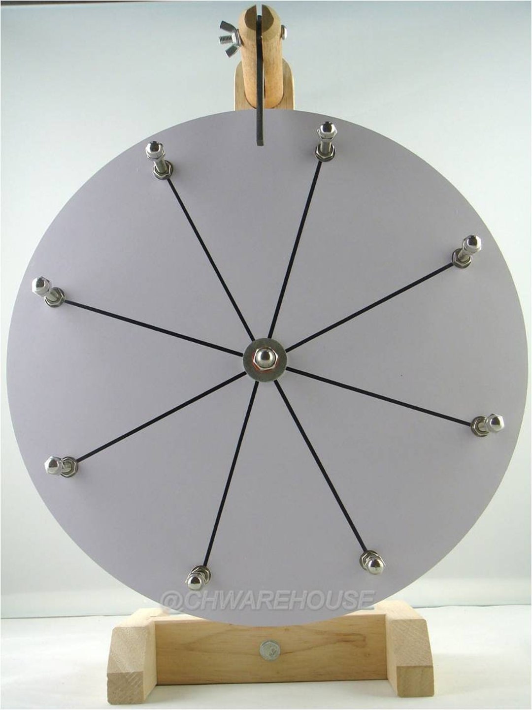 Woodwell 12 Inch Mini Prize Wheel | 8 Slots Dry Erase Finish | Wood ...