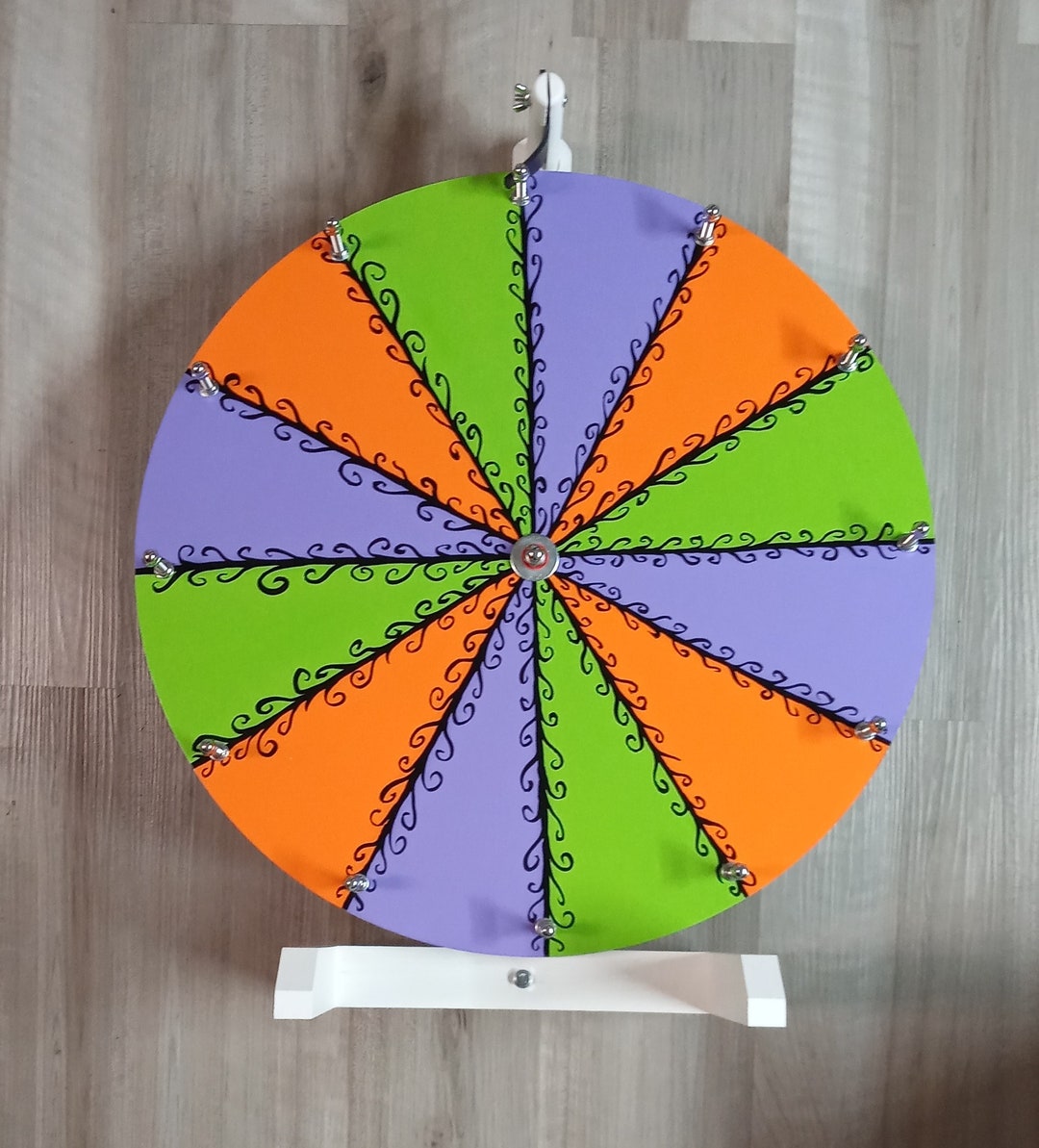 Woodwell 20-inch Dry Erase Spin Wheel With 12 Slots, Halloween Theme ...