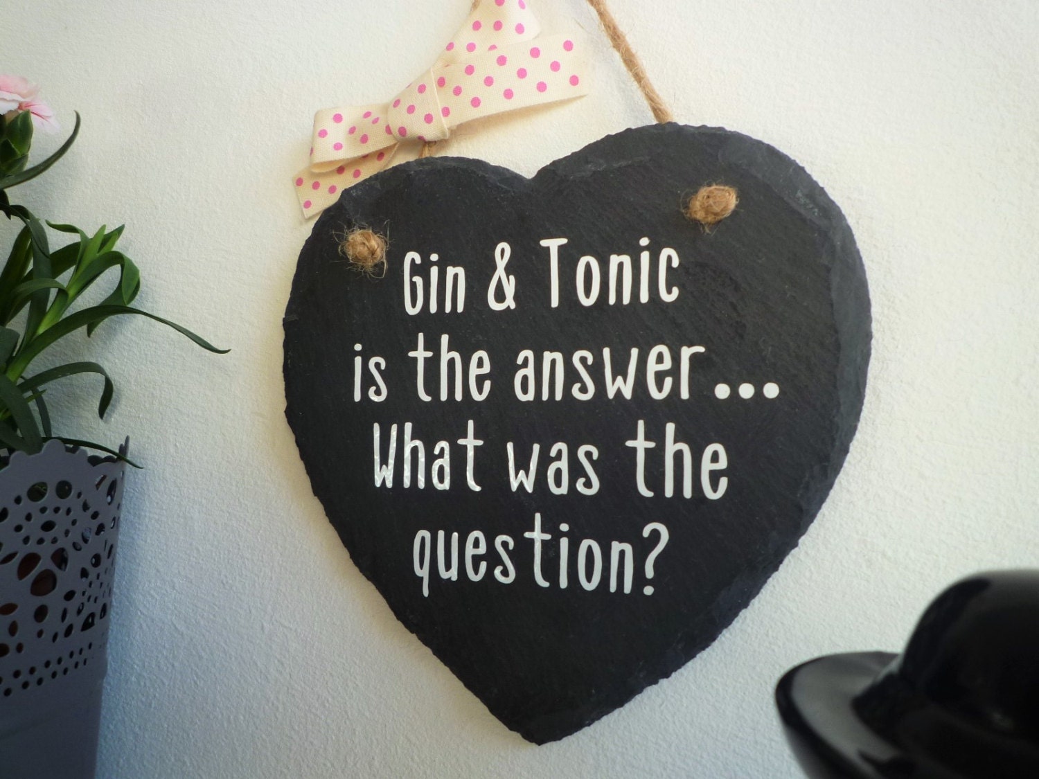 Gin and Tonic Gift Gin Sign gin and Tonic is the - Etsy UK