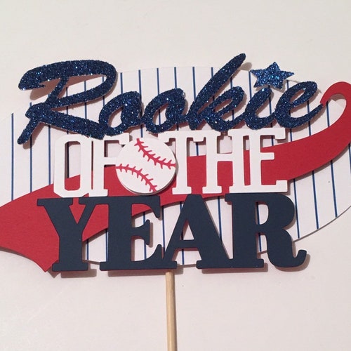 Baseball Cake Topper/rookie of the Year Cake Topper/baseball - Etsy