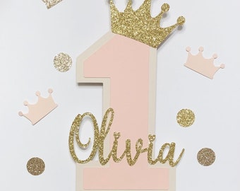 Princess Cake Topper. PERSONALIZED First Birthday Cake Topper. Smash ...