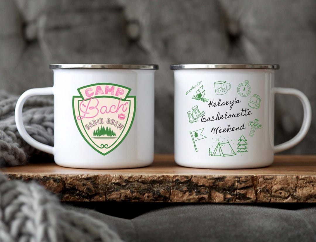 Camp Bach Bachelorette Mug | Cabin Crew Campfire Cup | Rustic ...
