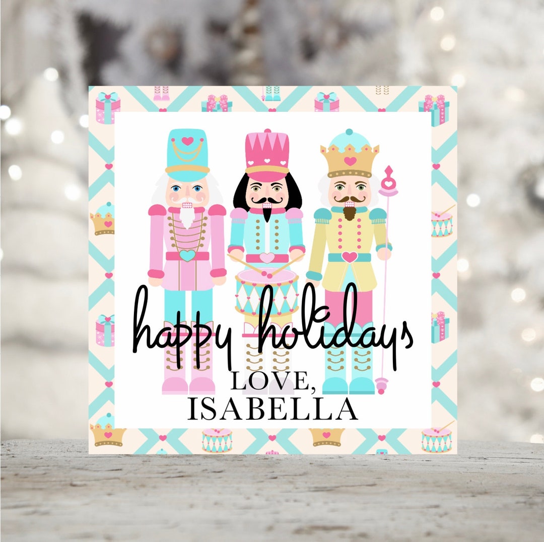 Nutcracker Holiday Stickers. Personalized Christmas Stickers. - Etsy