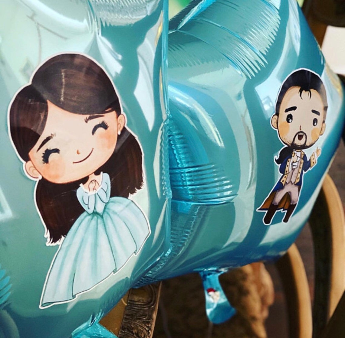 Hamilton Inspired Balloon Stickers Set of 6. Hamilton Party | Etsy