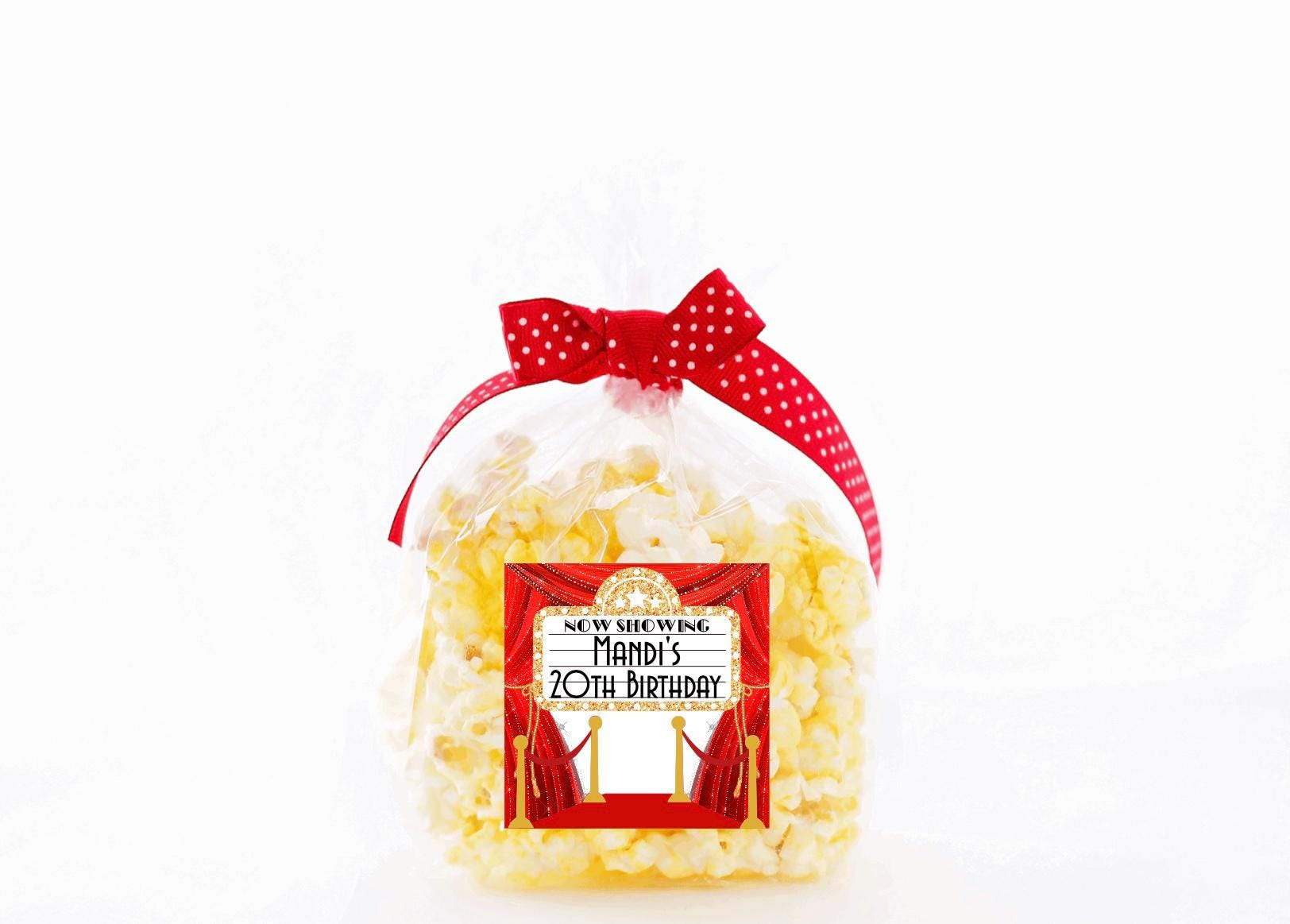 Red Carpet Movie Stickers. Personalized Party Favor Labels. Movie Theme ...