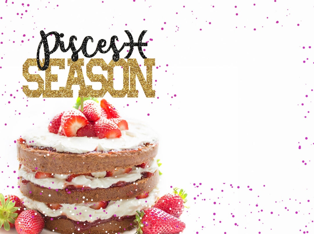 Pisces Season Cake Topper. Zodiac Cake Topper. Zodiac Birthday Party ...