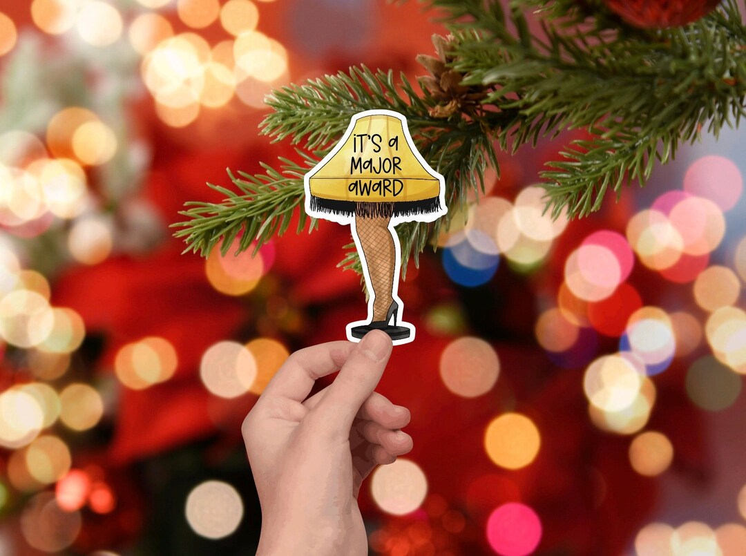 Leg Lamp Sticker. Christmas Story Inspired Sticker. Christmas Stickers ...