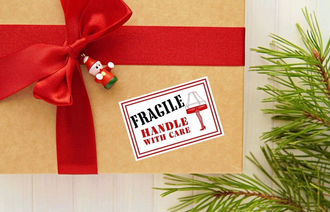 Fragile Christmas Story Stickers - Set of 8. Christmas Gift Labels. - Etsy
