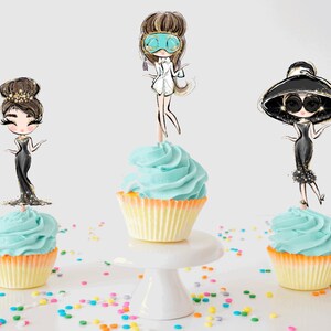 Breakfast at Tiffany’s Cupcake Toppers - Set of 12. Bridal Shower ...