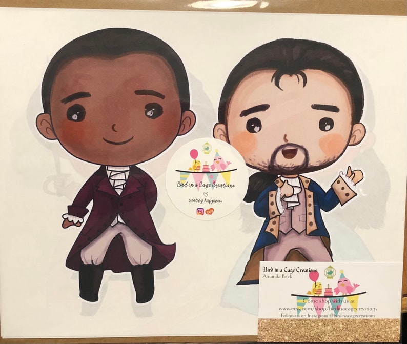 Hamilton Inspired Balloon Stickers Set of 6. Hamilton Party | Etsy