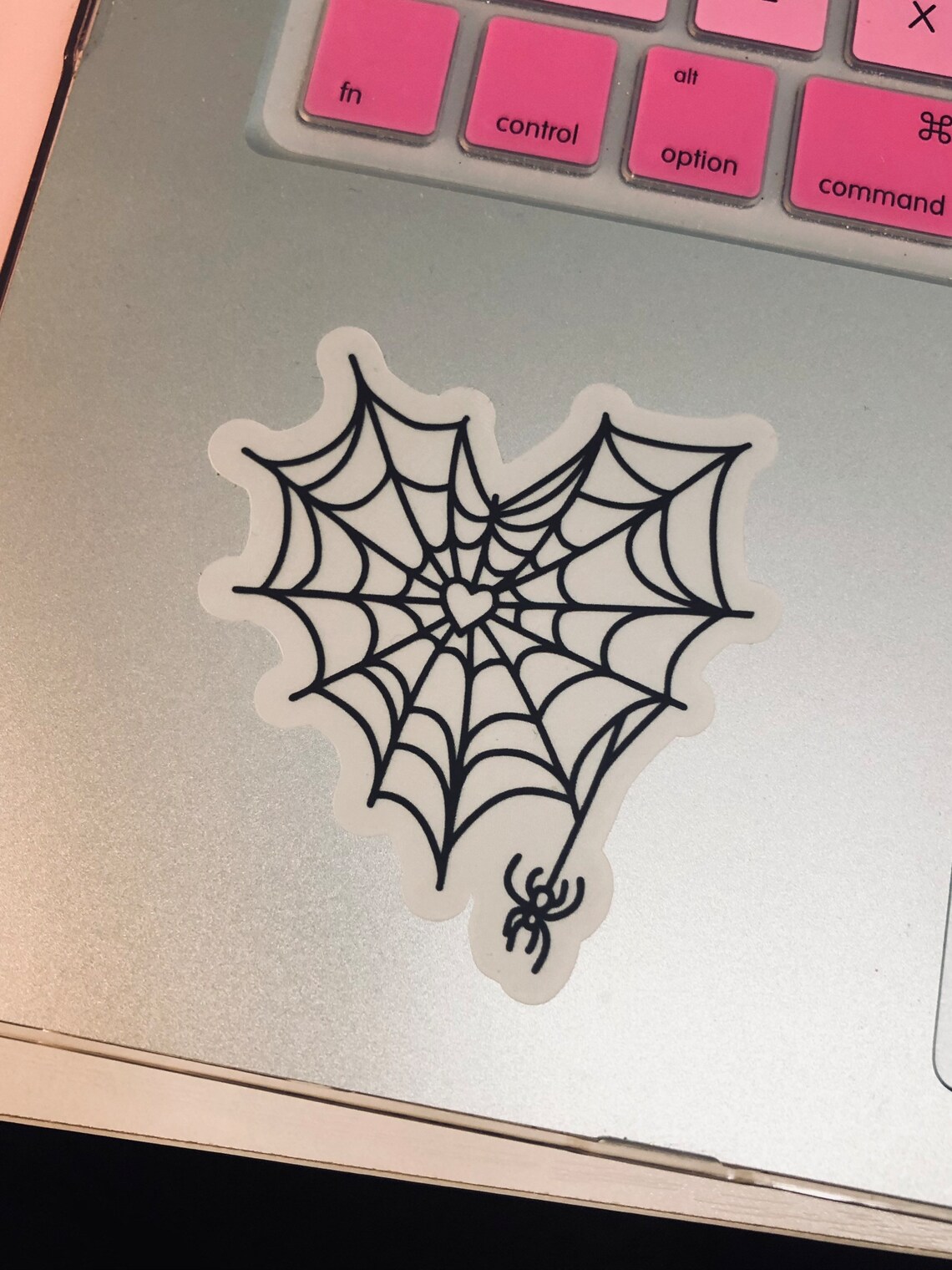 Spiderweb Sticker. Halloween Sticker. Clear Sticker. - Etsy