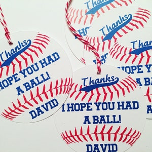 Baseball Party Tags | Baseball Theme | First Birthday | Gift Bag Tags ...