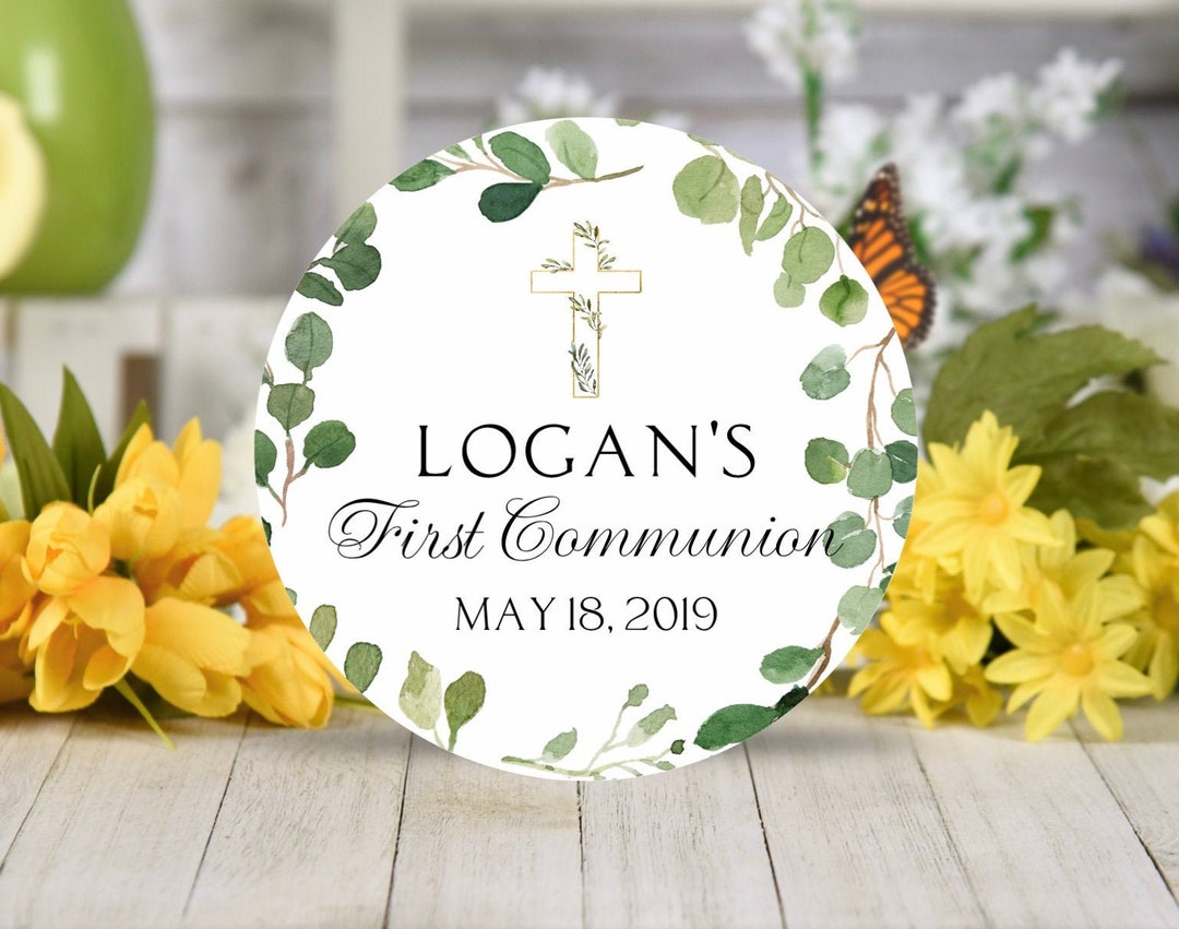 First Communion Stickers. Baptism Stickers. Christening Stickers ...