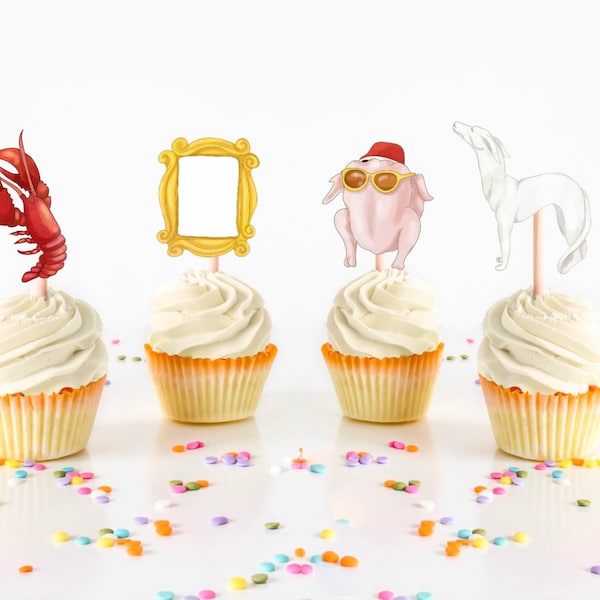 Friends Theme Cupcake Toppers - Etsy