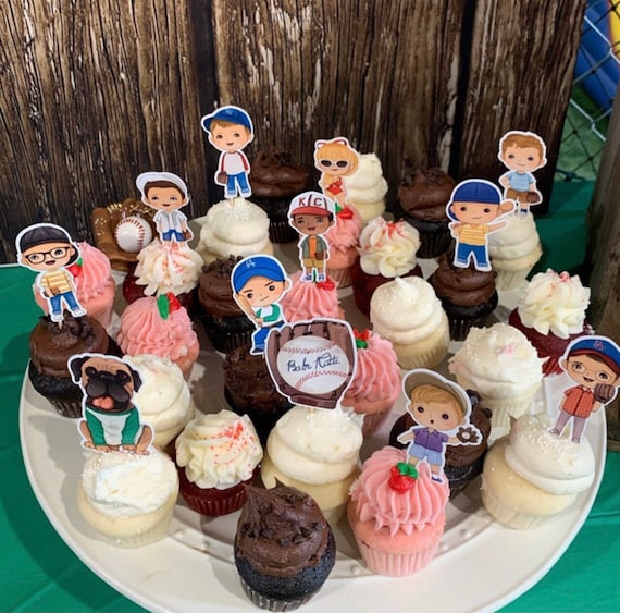 Sandlot Inspired Cupcake Toppers Set of 12. Baseball Party - Etsy