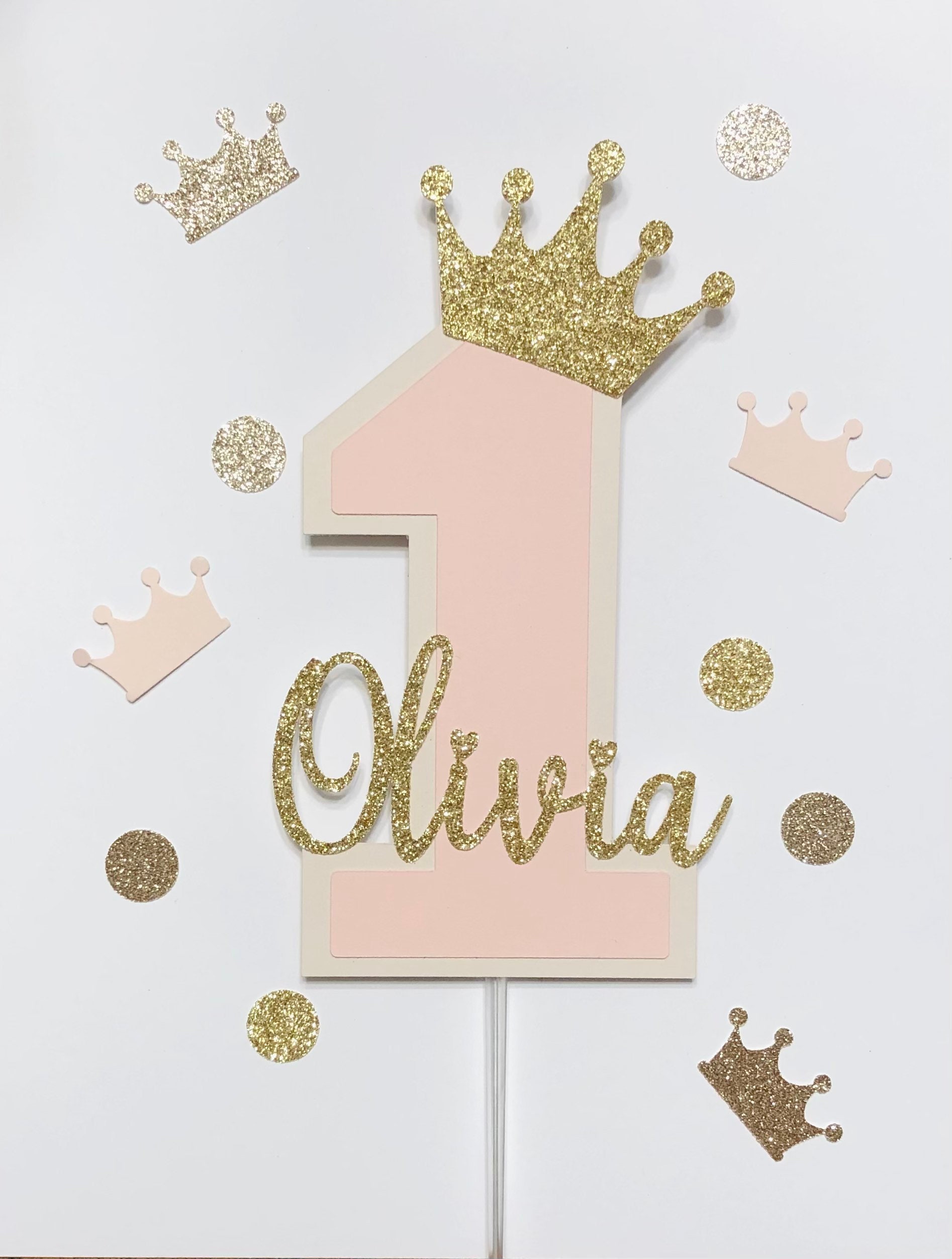 Princess Cake Topper. PERSONALIZED First Birthday Cake Topper. Smash ...
