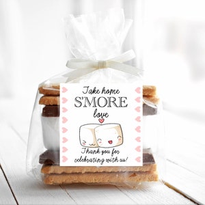 Smore Love Stickers. Smore Stickers. Smores Party Favor Labels. - Etsy