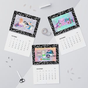Wall Calendars, Millennial Nostalgia 2025 Calendar, Cute Yearly Planner ...