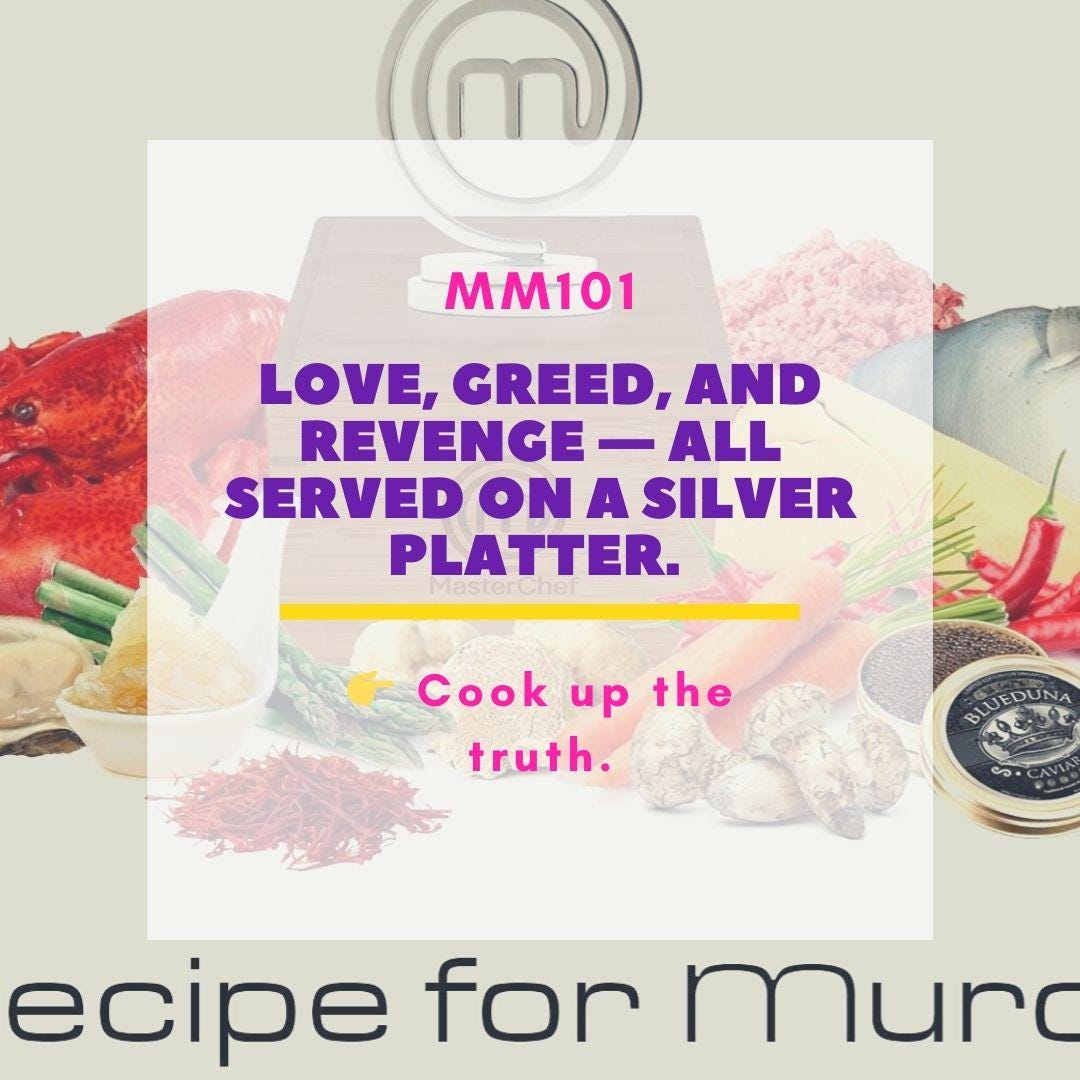 Masterchef Murder Mystery Dinner Game – A Recipe for Murder | 8 Players ...