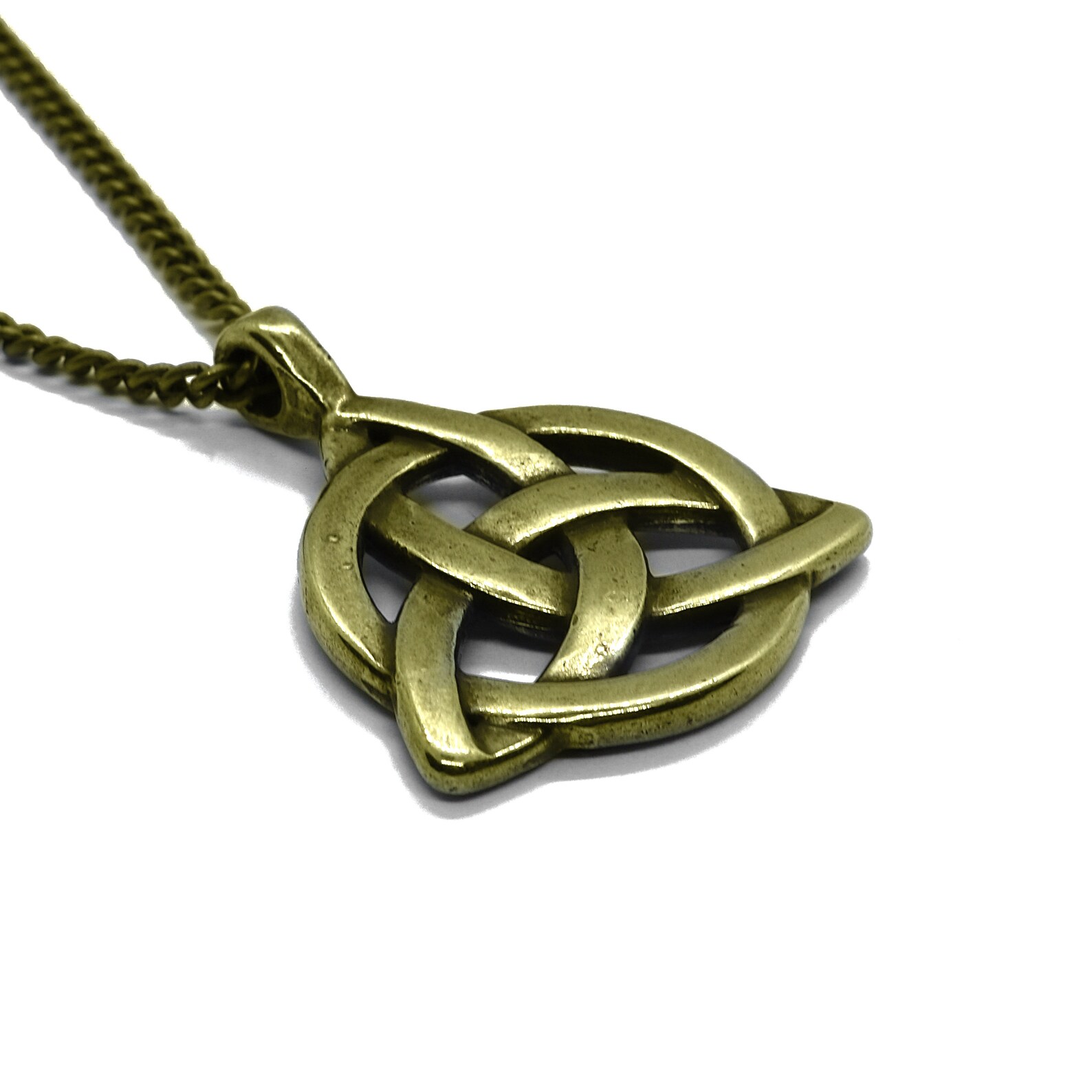 Mens Bronze Celtic Knot Triangle Triquetra Irish Trinity Knot | Etsy