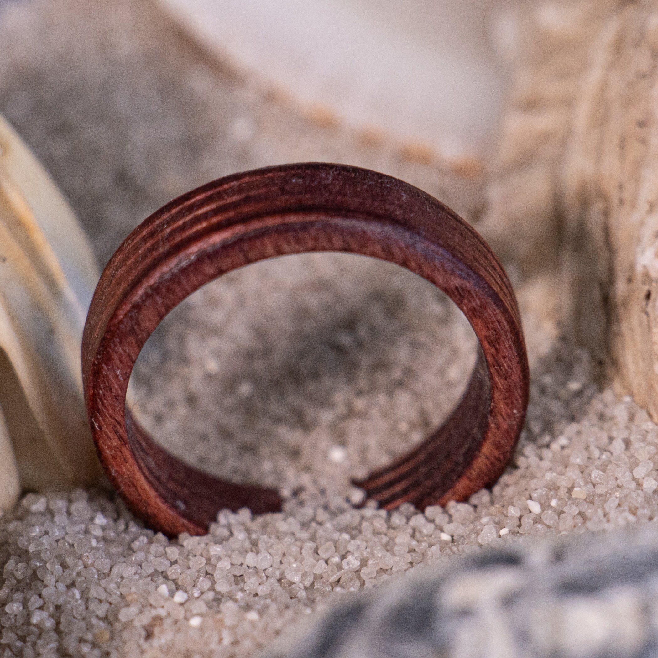 Buy Red Wooden Ring, Wooden Ring, Finger Ring, Wooden Jewellery Online ...