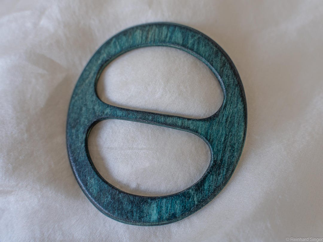 Wooden Scarf Ring, Size M (see Photo), Ideal for Light and Heavier ...