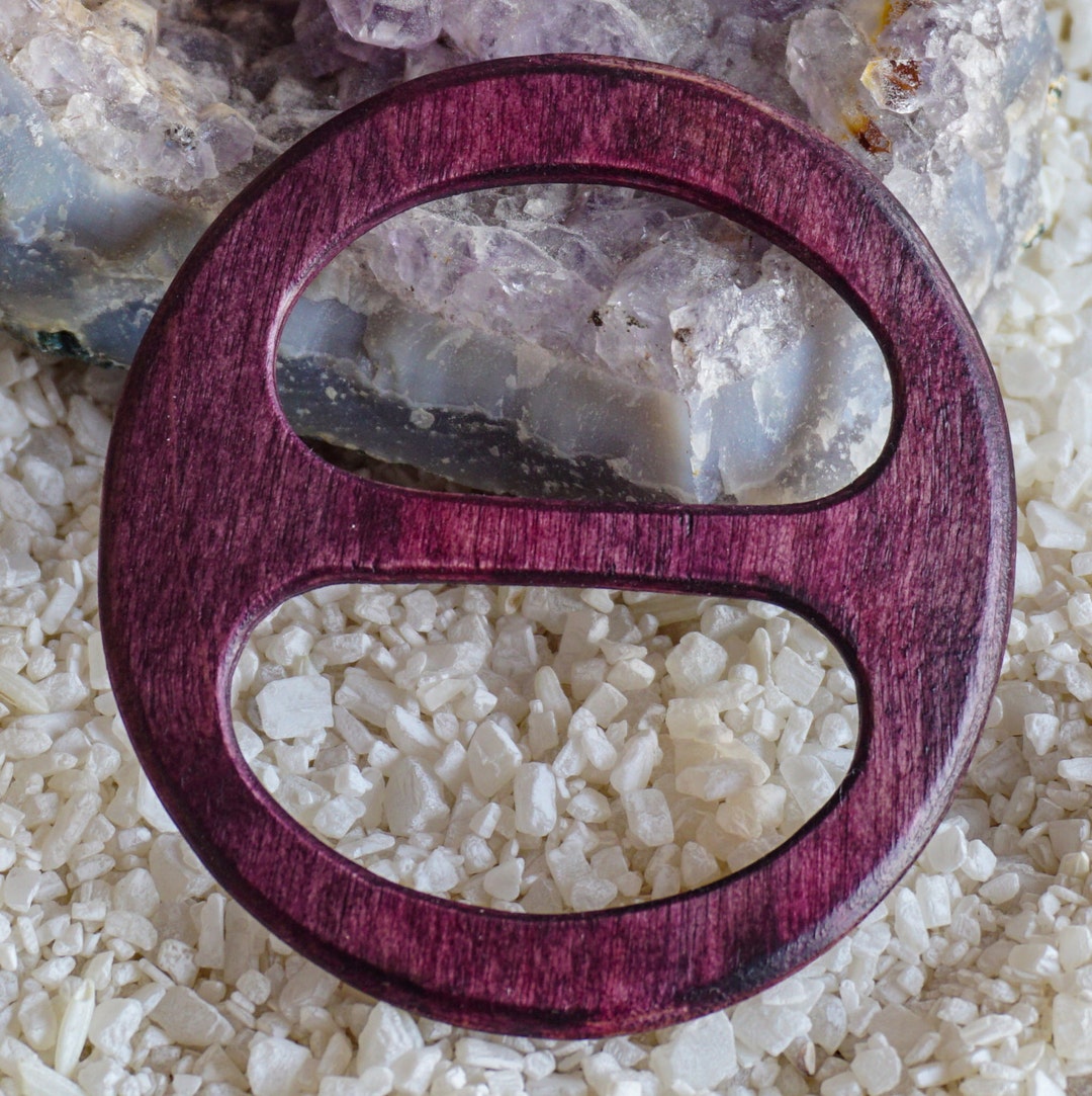 Wooden Scarf Ring, Size M, Ideal for Light and Heavy Scarves and Shawls ...