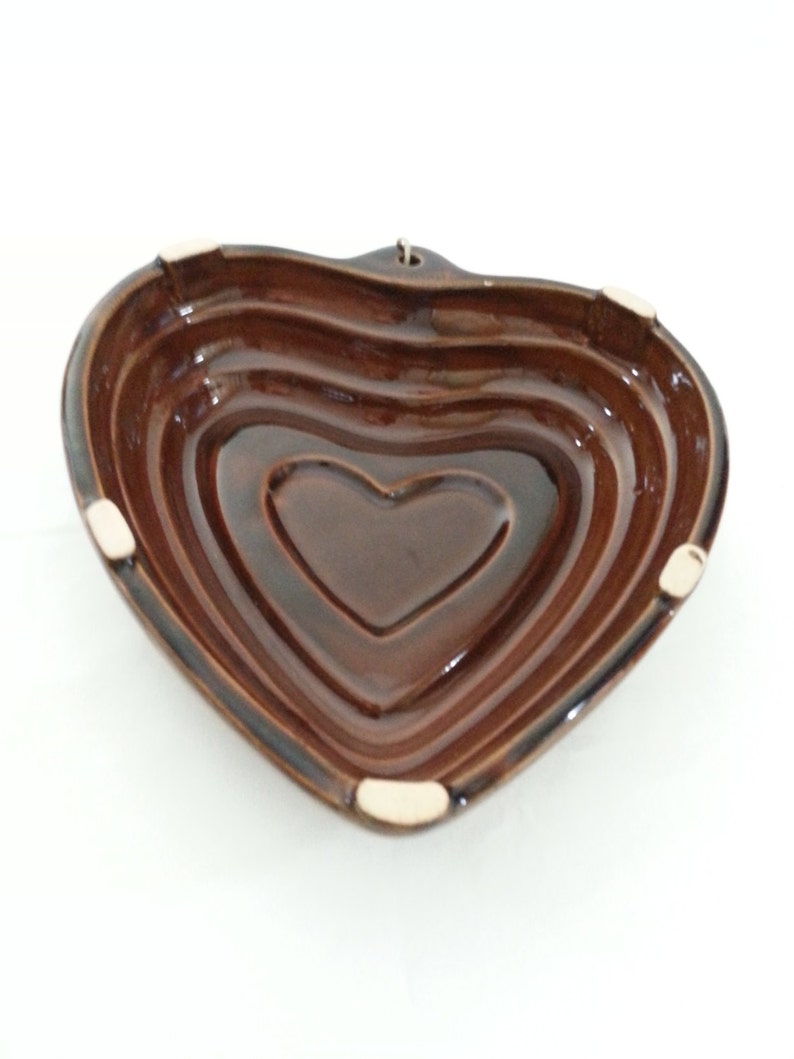 Vintage Ceramic Pudding Cake Bundt Mold Scheurich W. Germany Heart ...