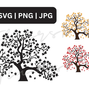 Maple Tree SVG, Maple Leaves, Digital Clip Art, INSTANT DOWNLOAD - Etsy