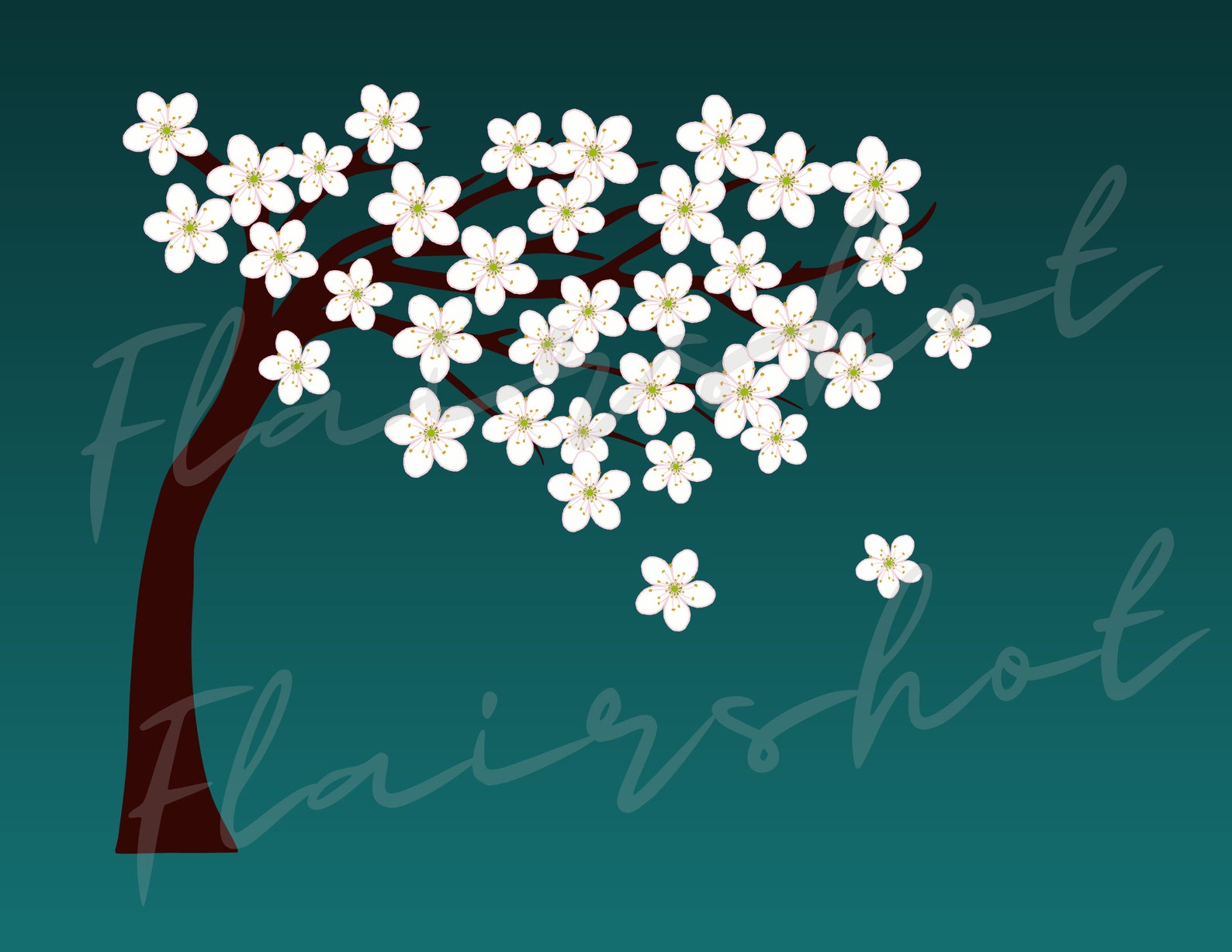 Cherry Blossom Tree SVG, Sakura Tree Svg, Digital Clip Art, INSTANT ...