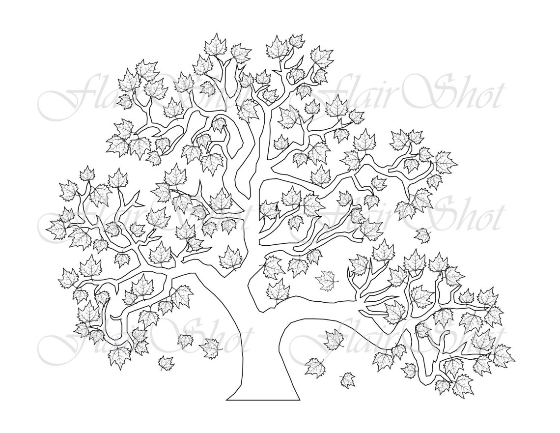 Maple Tree SVG, Maple Leaves, Digital Clip Art, INSTANT DOWNLOAD - Etsy