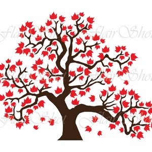 Maple Tree SVG, Maple Leaves, Digital Clip Art, INSTANT DOWNLOAD - Etsy