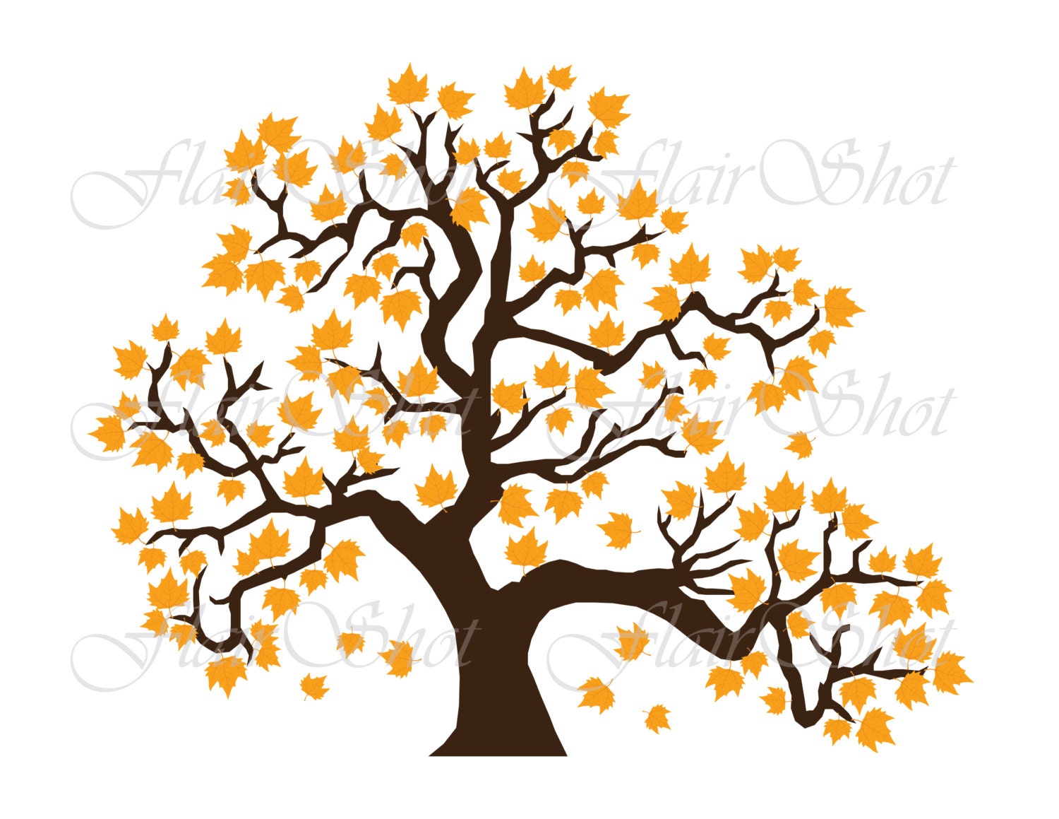 Maple Tree SVG, Maple Leaves, Digital Clip Art, INSTANT DOWNLOAD - Etsy