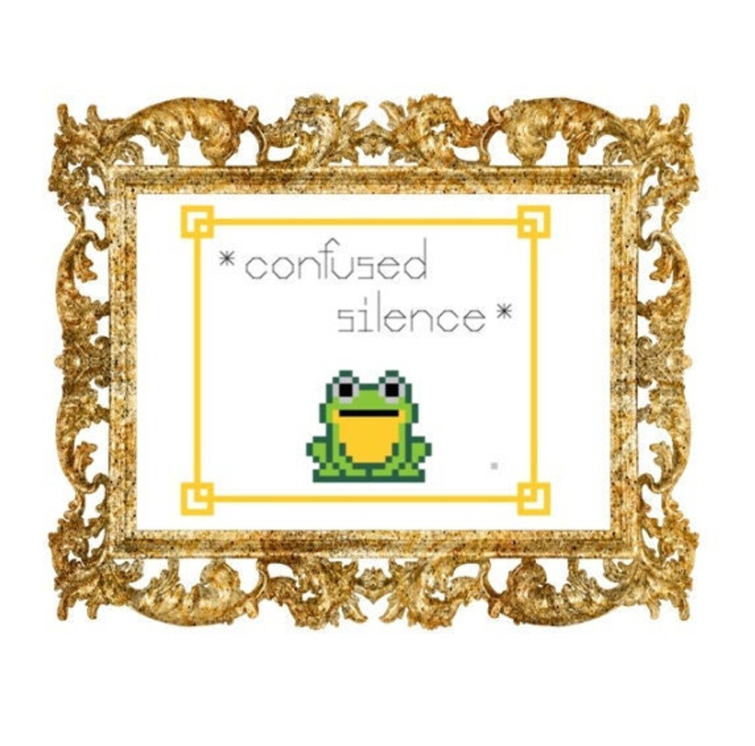 Confused Silence Cross Stitch Pattern - Etsy