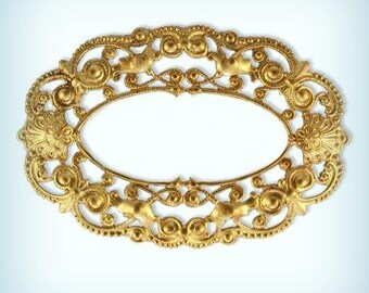 Oval filigree frames | Etsy