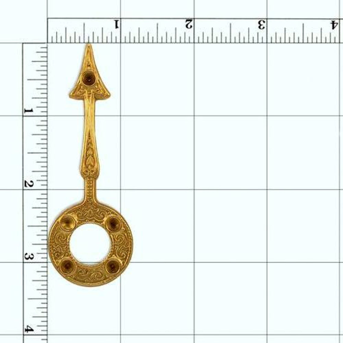 Large Brass Watch Hand Finding, Jewelry Embellishment, USA Made - Etsy
