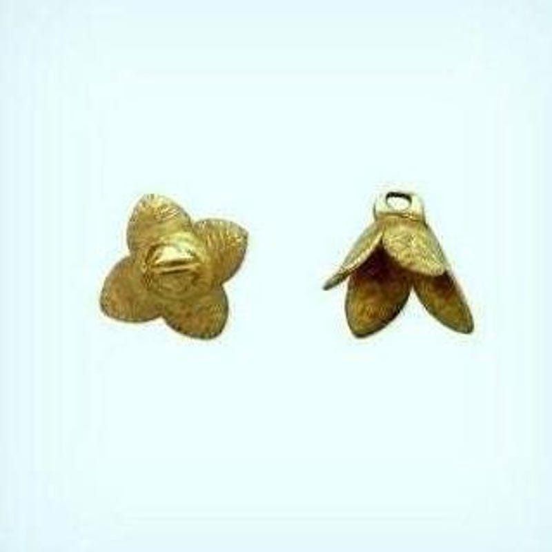 Leaf Bead Caps - Etsy