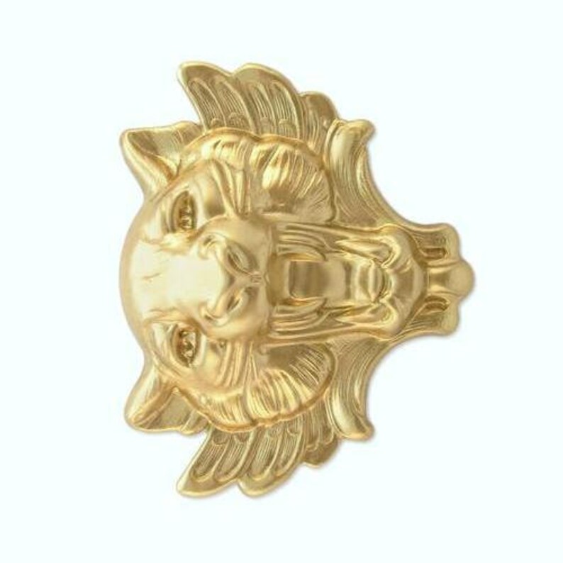 Tiger Raw Brass Stamping Saber Tooth Tiger Brass Stamping USA - Etsy