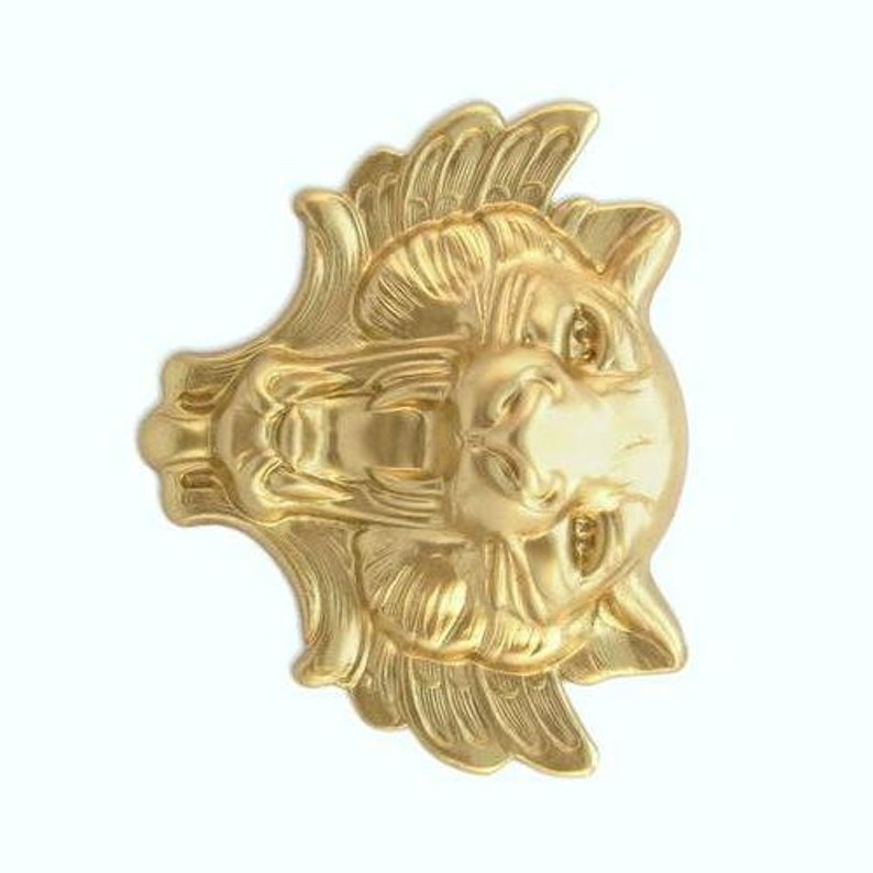 Tiger Raw Brass Stamping Saber Tooth Tiger Brass Stamping USA - Etsy