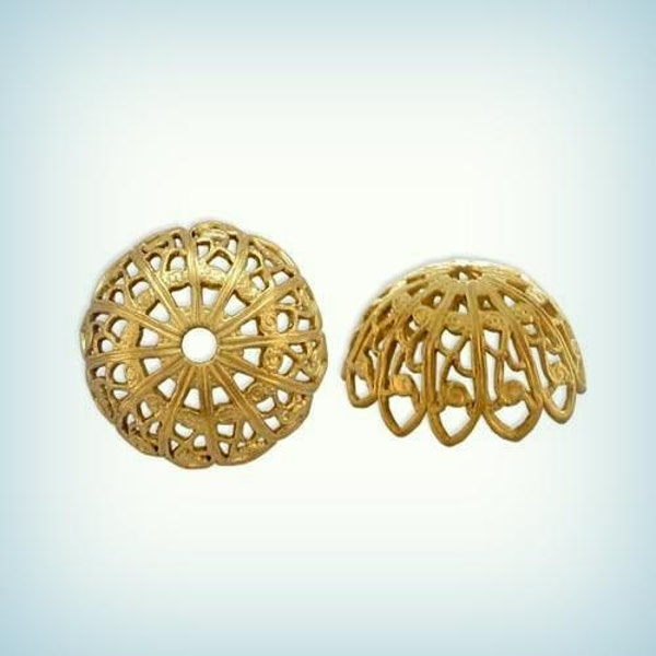 Filigree Bead Caps - Etsy